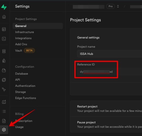 Supabase Local Setup $ supabase link and how to find Reference ID - Jay ...